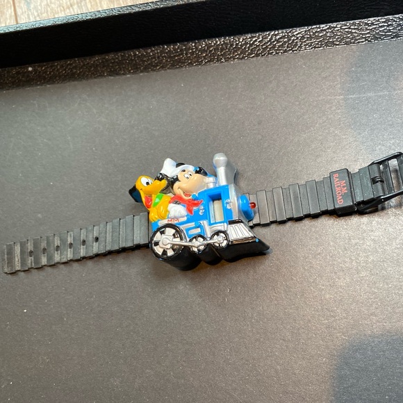 Disney | Accessories | Disney Mickey Mouse Pluto Train Watch Needs ...